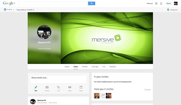 Mersive Social Media Branding Design - Cloudburst Design Studio