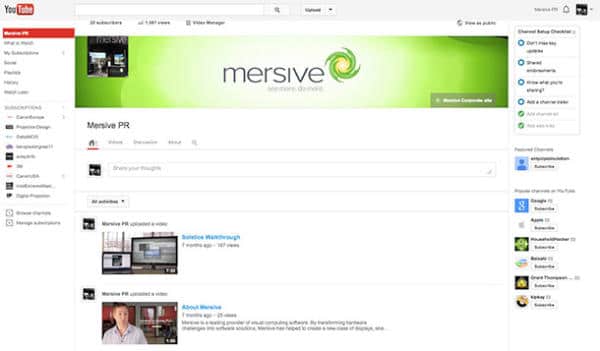 Mersive Social Media Branding Design - Cloudburst Design Studio