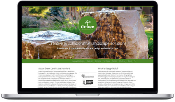 Green Landscape - Mobile Responsive Redesign - Cloudburst Design